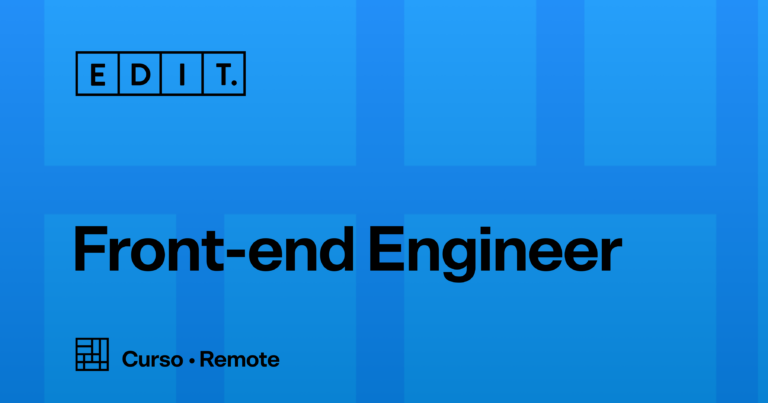 Curso Remote Front-end Engineer | EDIT.